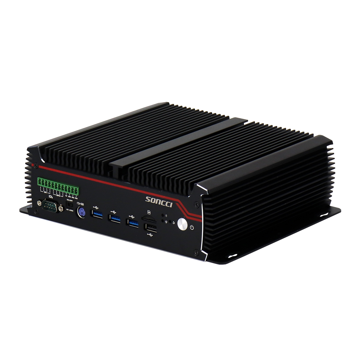 SCI-S5010C6 Dual network port 6 serial port GPIO fanless embedded computer | Soncci US | soncci.com